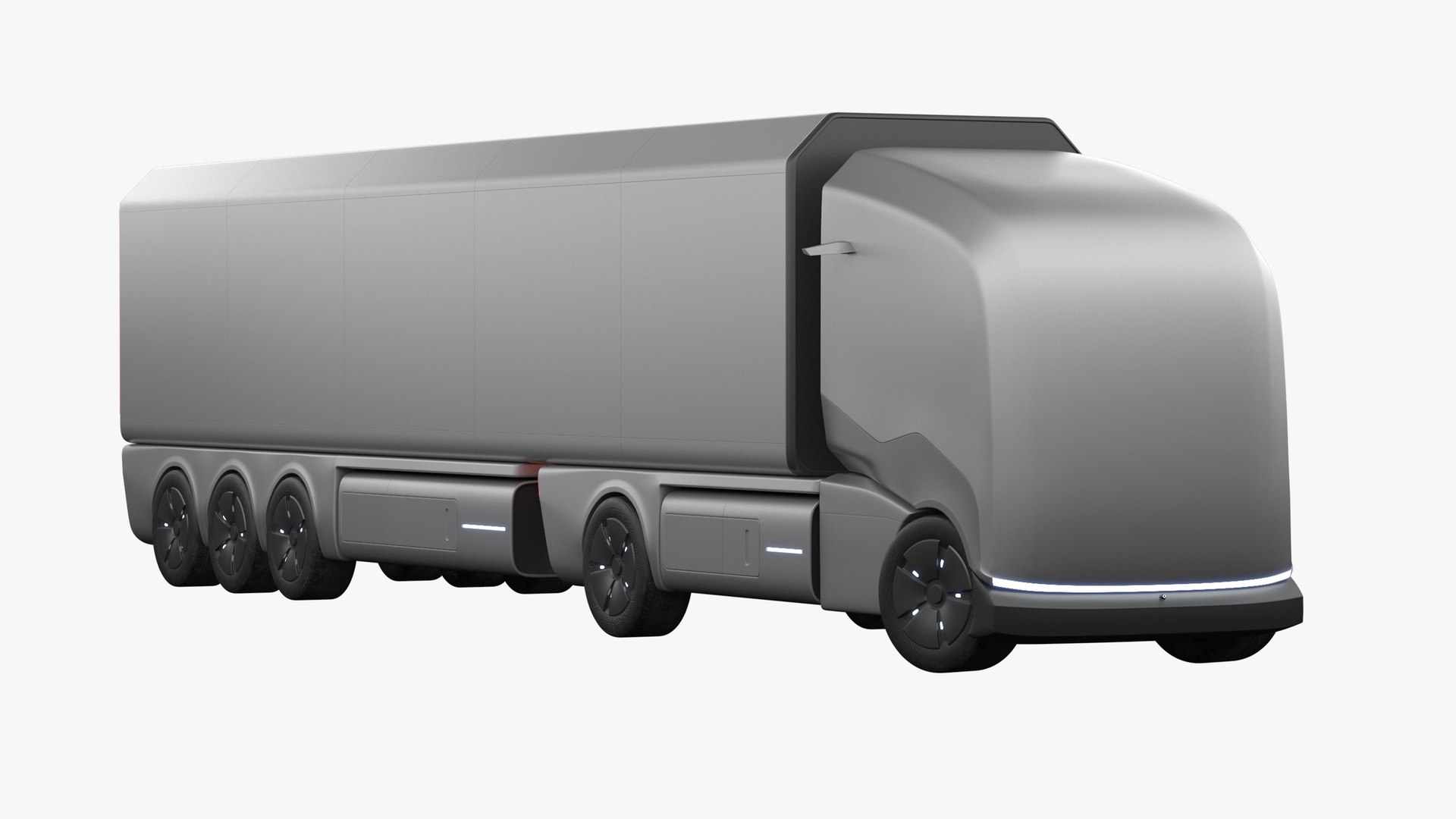 Generic Autonomous Semi Truck Model - TurboSquid 2151960