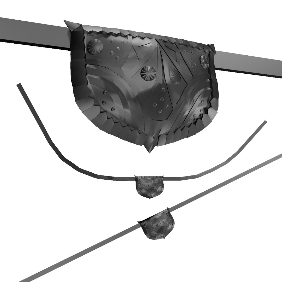 Rigged eye patch eye wear 3D model - TurboSquid 1813564