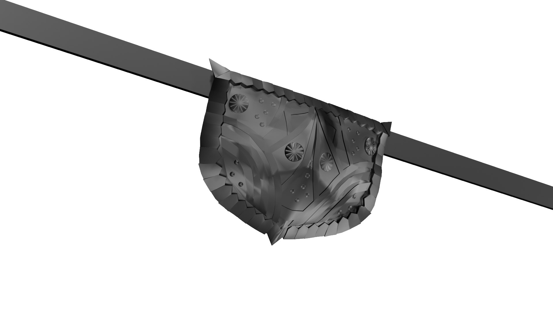 Rigged eye patch eye wear 3D model - TurboSquid 1813564