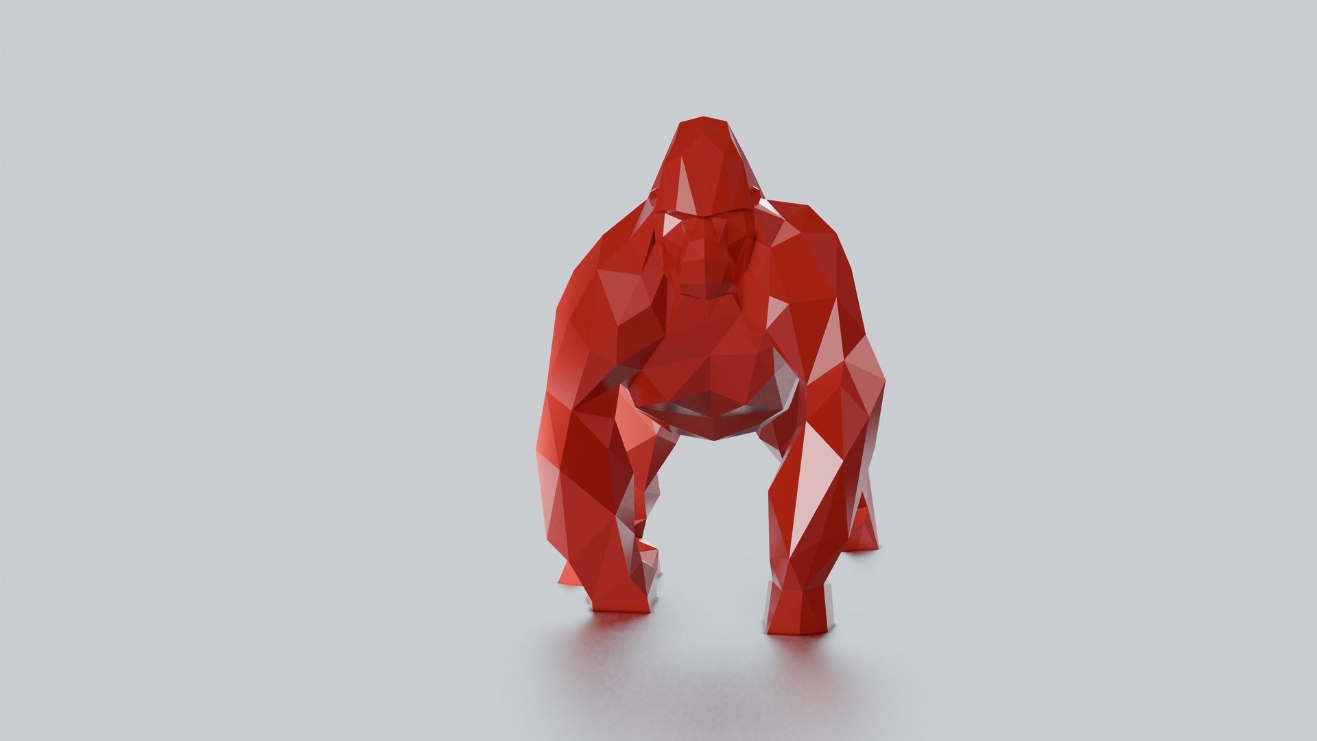 3D mojo kong polygonal sculpture model - TurboSquid 2174450