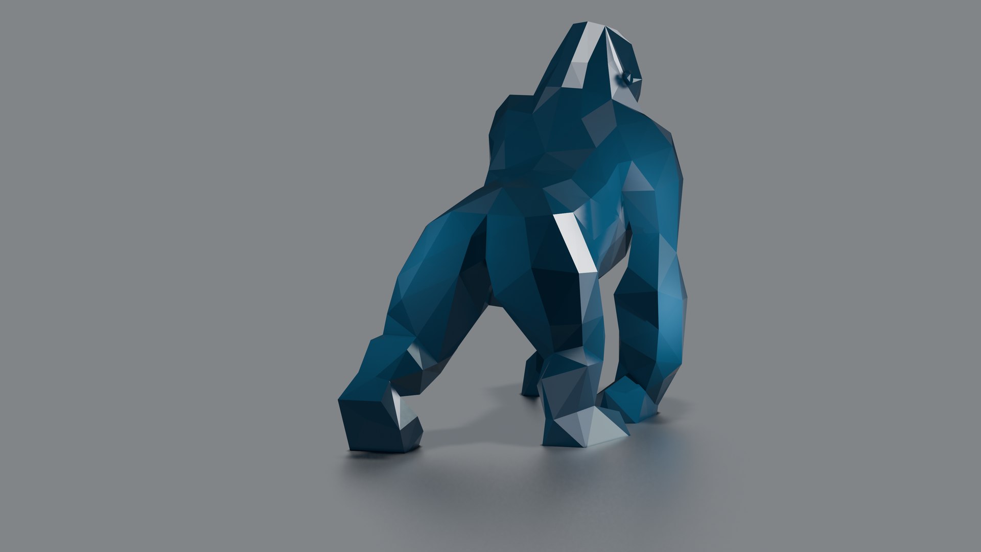 3D mojo kong polygonal sculpture model - TurboSquid 2174450