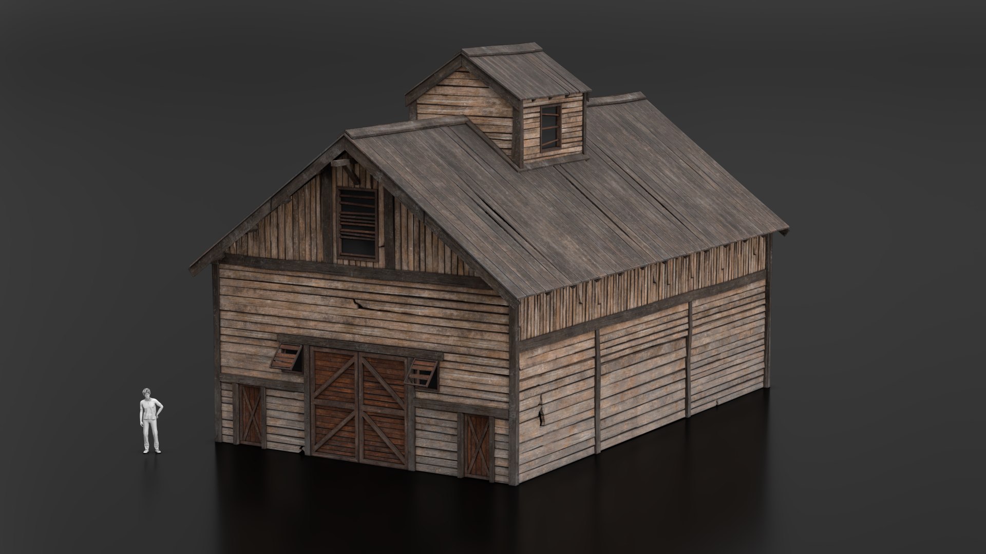 West Wild Barn 03 Model - TurboSquid 2153446