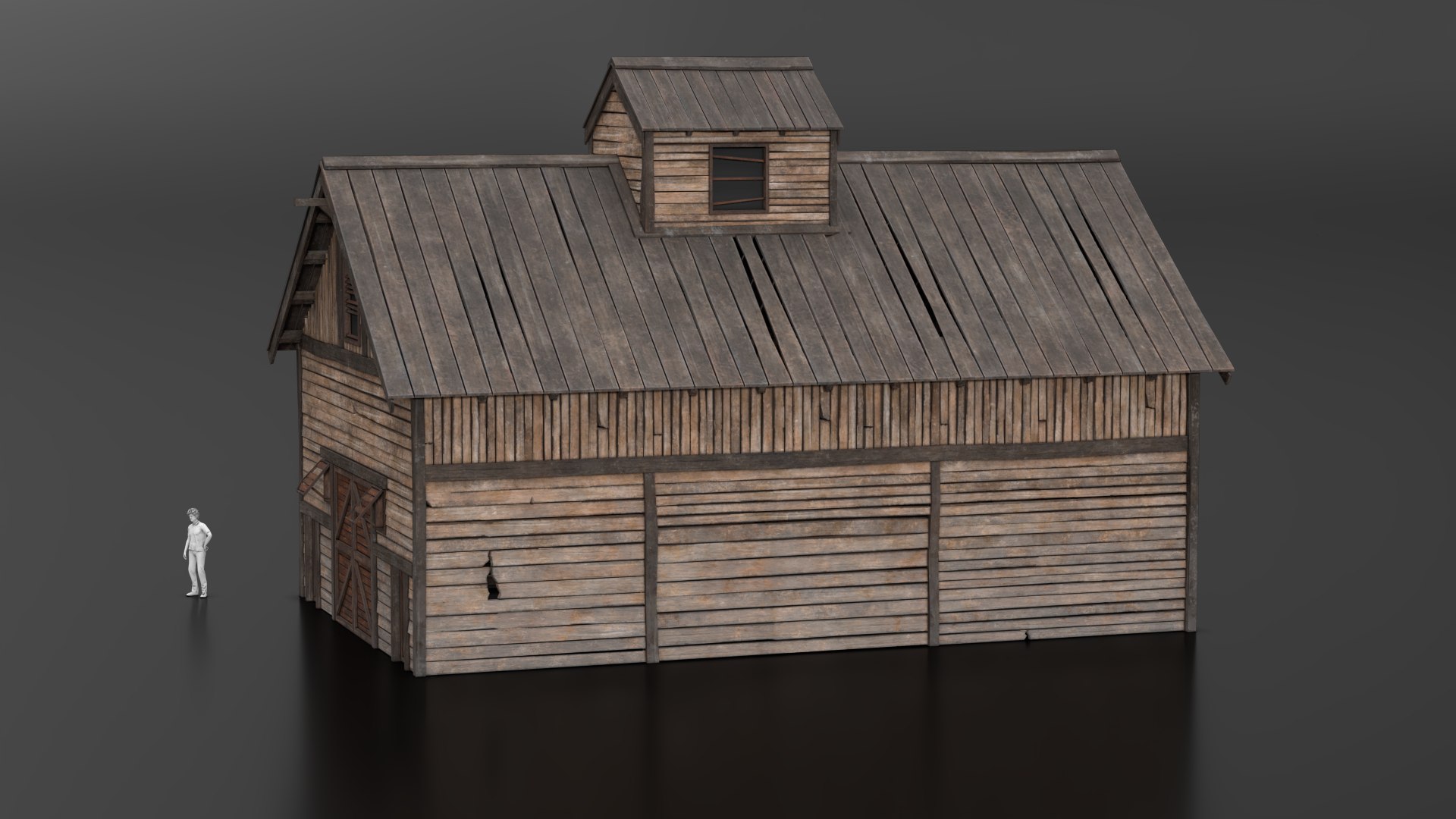West Wild Barn 03 Model - TurboSquid 2153446