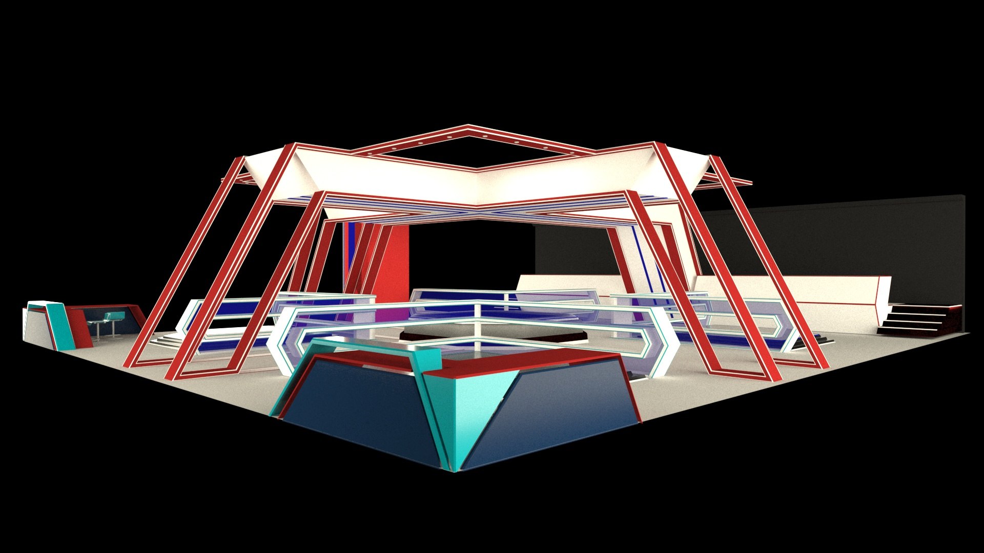 Technology Fair Stand Design 3D - TurboSquid 1771348