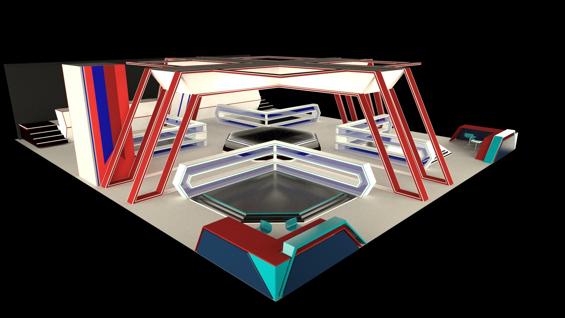 Technology Fair Stand Design 3D - TurboSquid 1771348