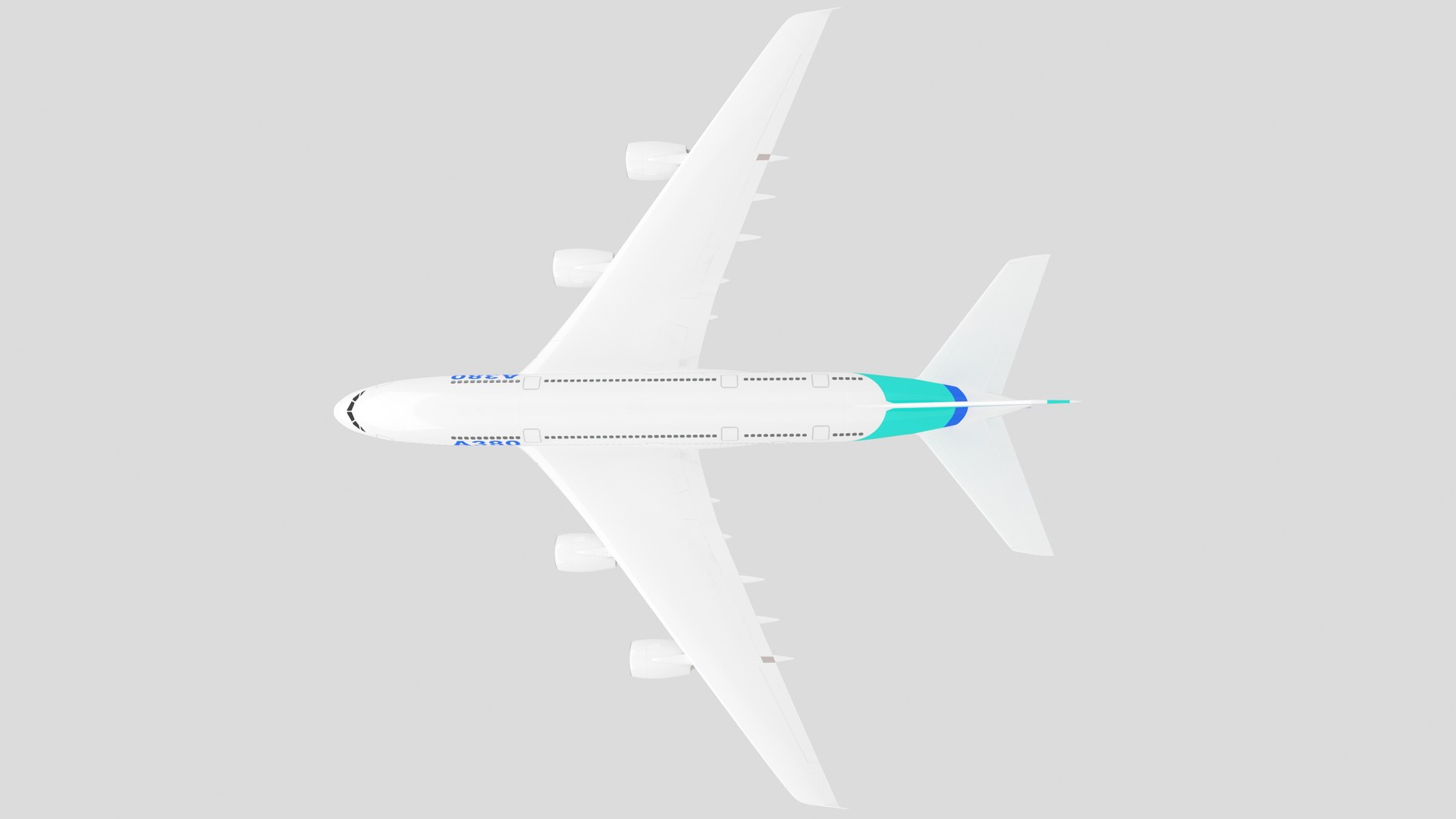 Airbus A380 - 4K 3D Model - TurboSquid 2240152