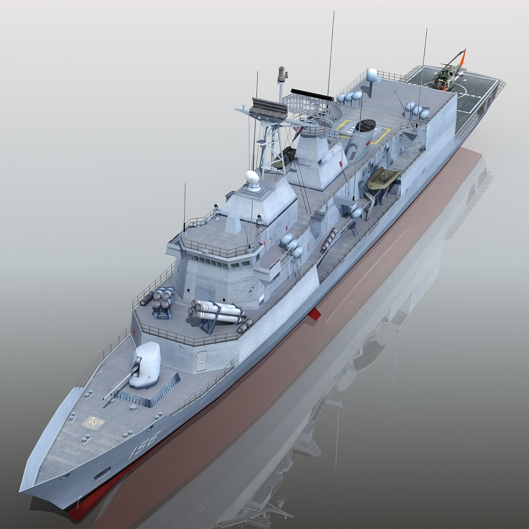 3d Model Anzac Class Frigate Hmas