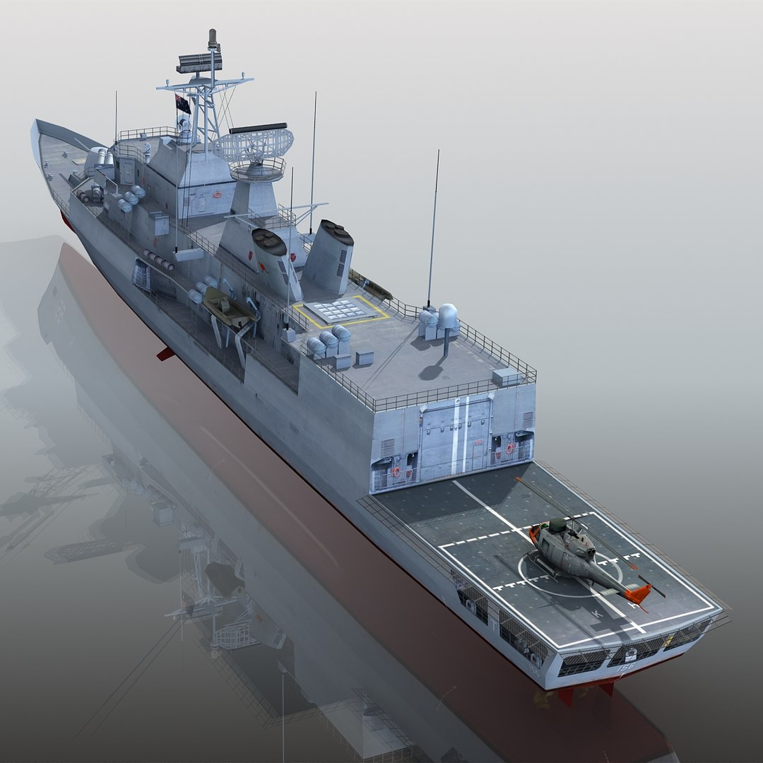 3d Model Anzac Class Frigate Hmas