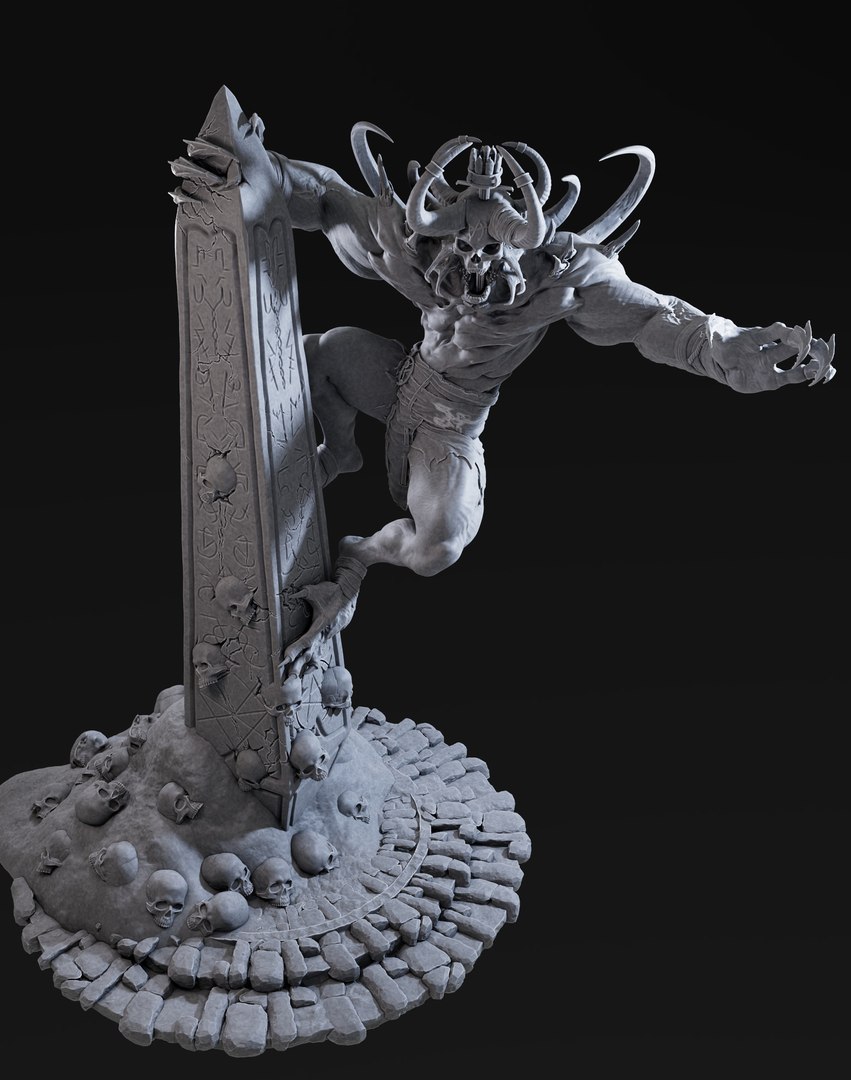 3D Model Demon High 3d Printable Model - TurboSquid 2104397