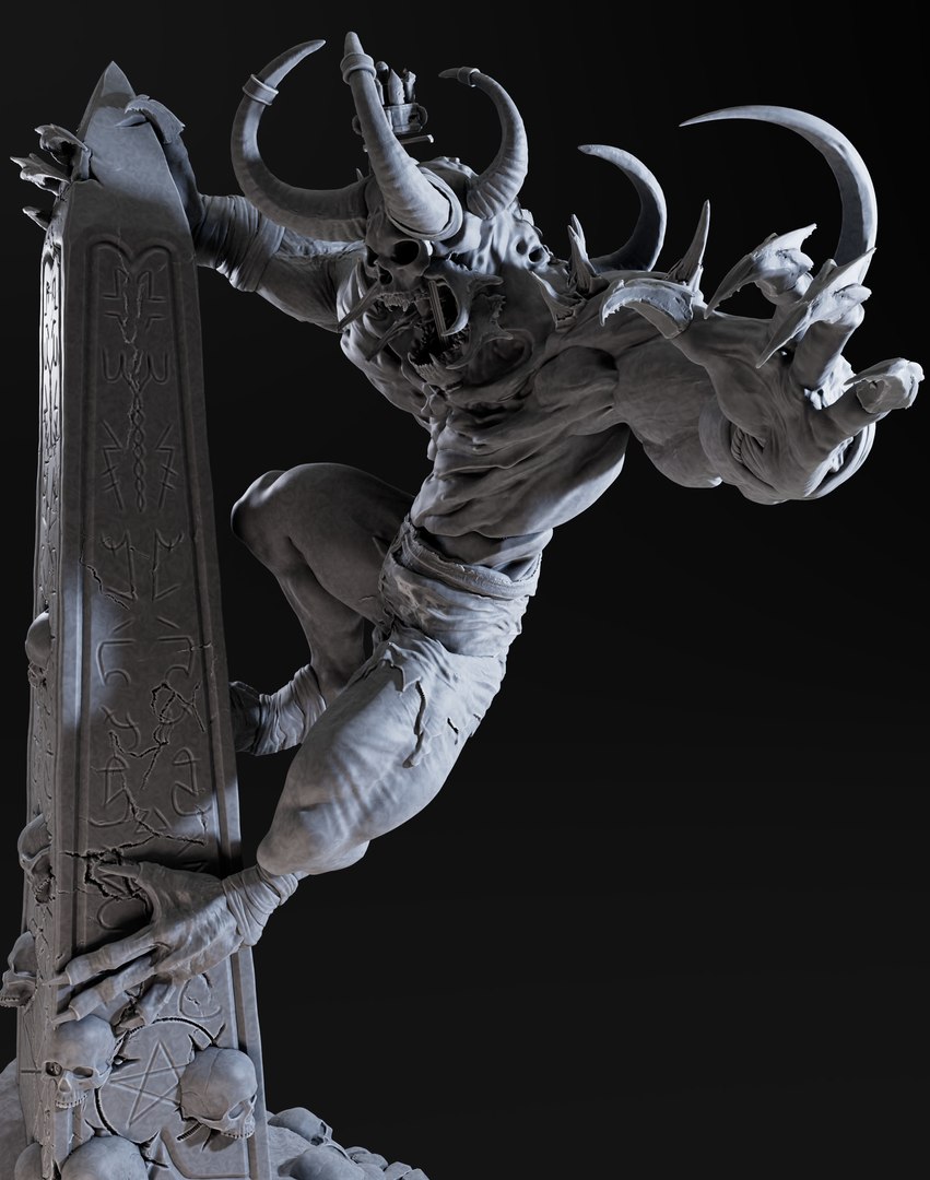 3D Model Demon High 3d Printable Model - TurboSquid 2104397