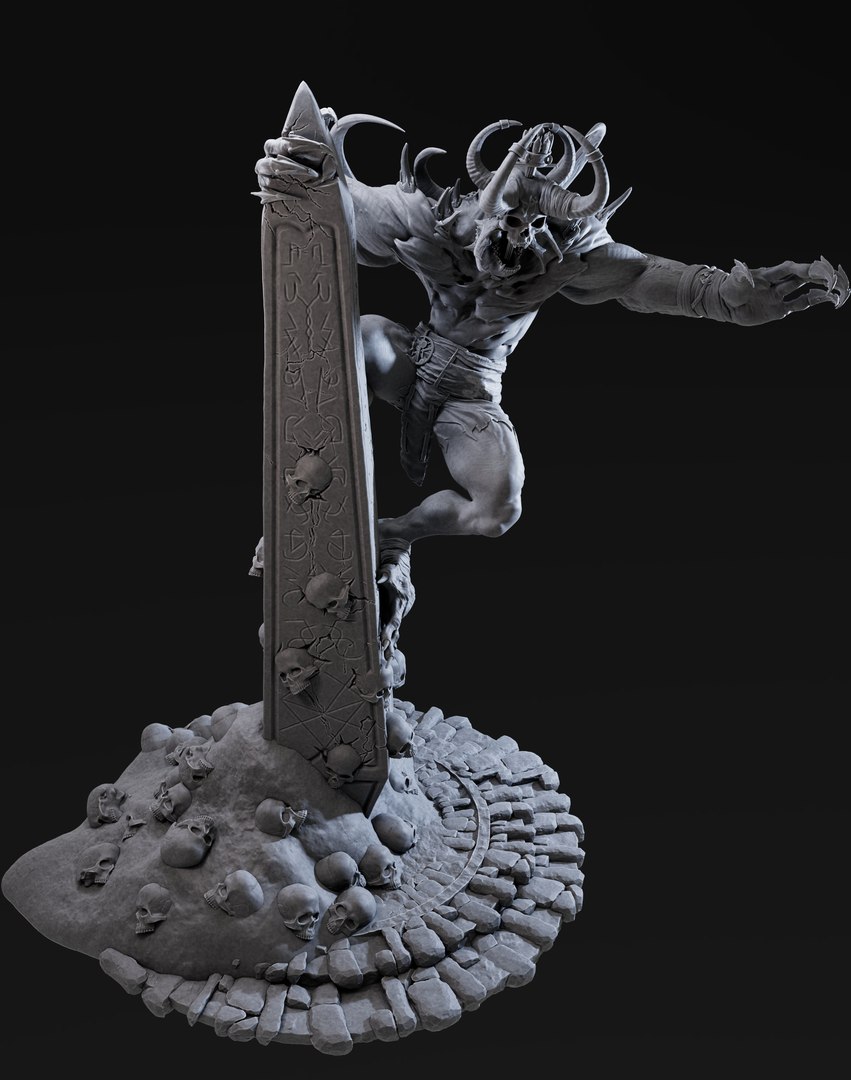3D model Demon High 3d Printable model - TurboSquid 2104397
