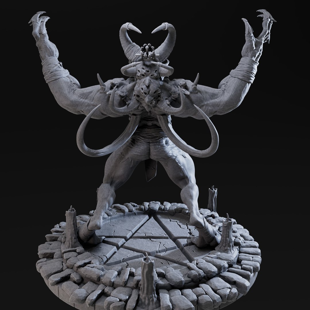 3D Model Demon High 3d Printable Model - TurboSquid 2104397