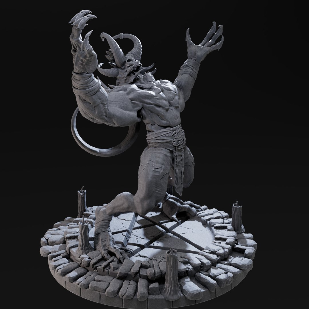 3D Model Demon High 3d Printable Model - TurboSquid 2104397