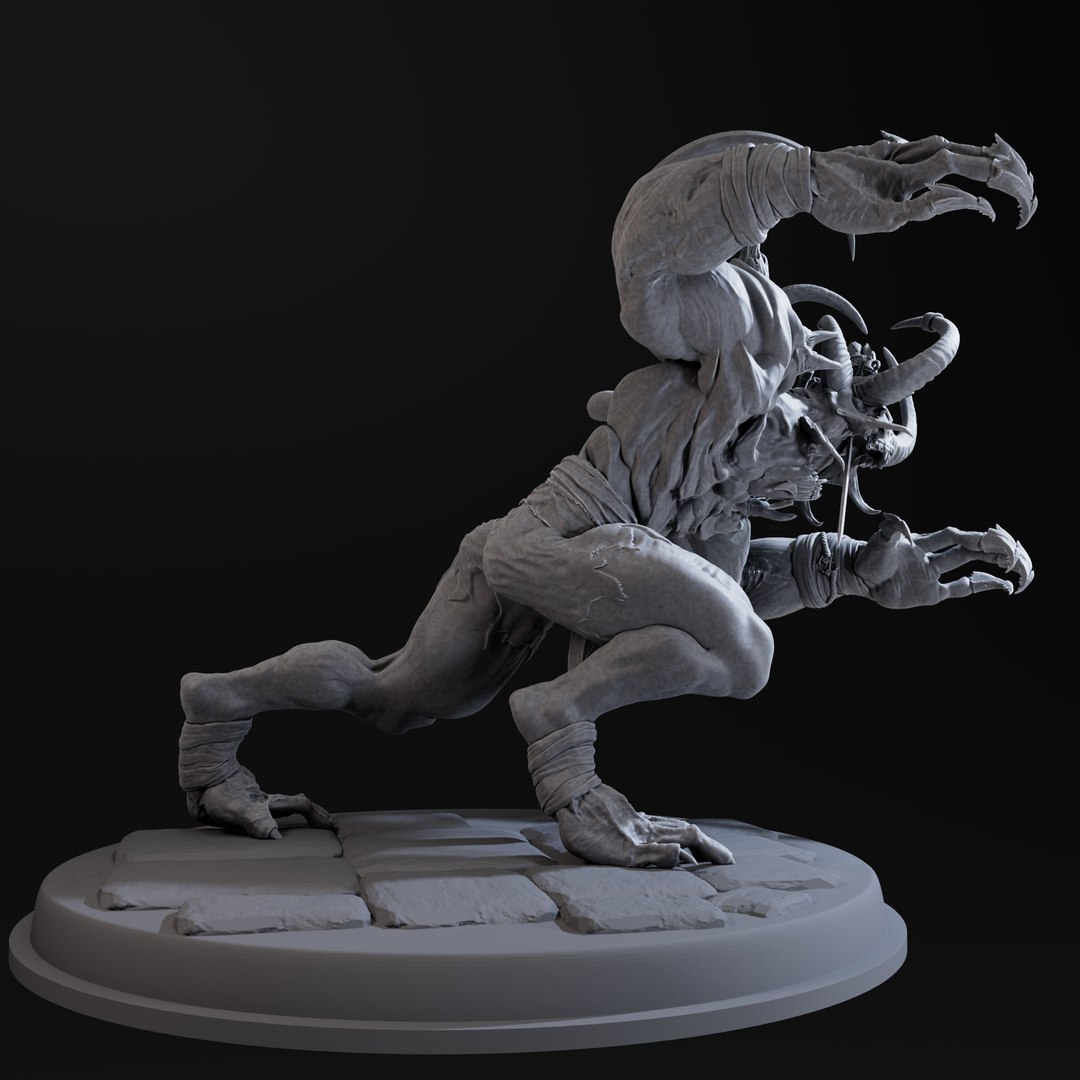 3D Model Demon High 3d Printable Model - TurboSquid 2104397