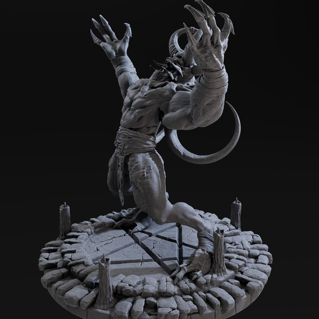 3D Model Demon High 3d Printable Model - TurboSquid 2104397