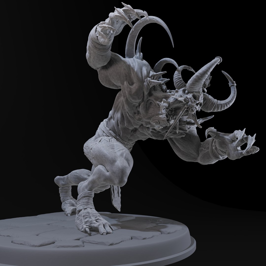 3D Model Demon High 3d Printable Model - TurboSquid 2104397
