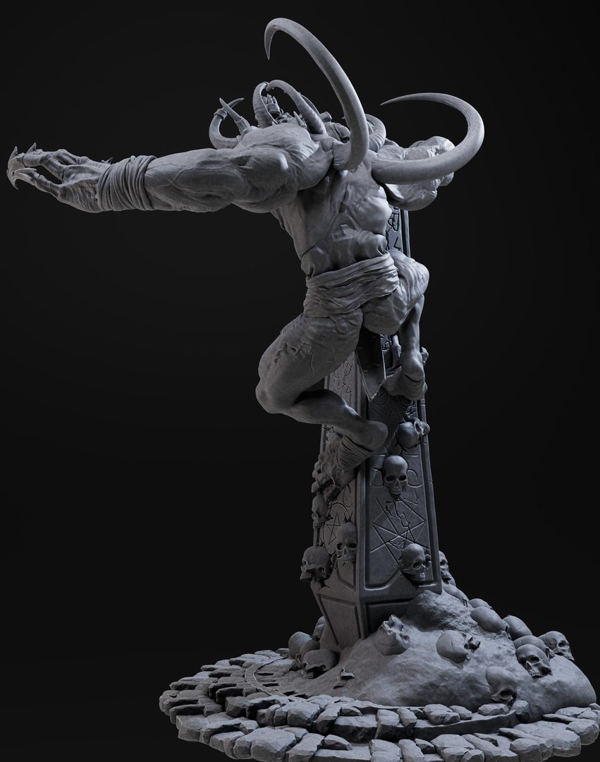 3D Model Demon High 3d Printable Model - TurboSquid 2104397