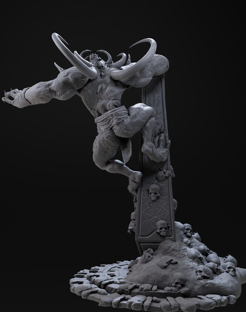 3D Model Demon High 3d Printable Model - TurboSquid 2104397