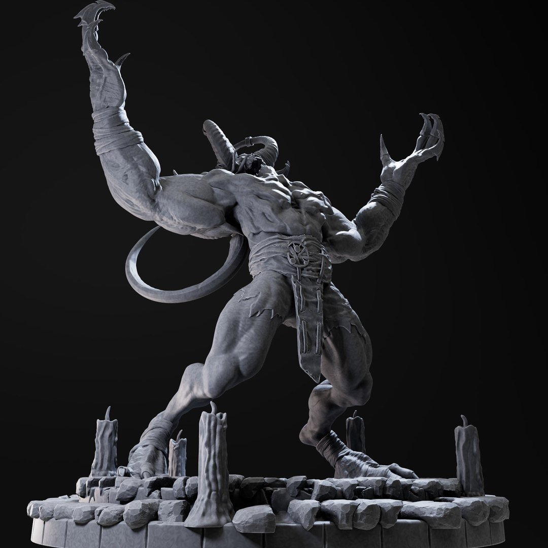 3D Model Demon High 3d Printable Model - TurboSquid 2104397
