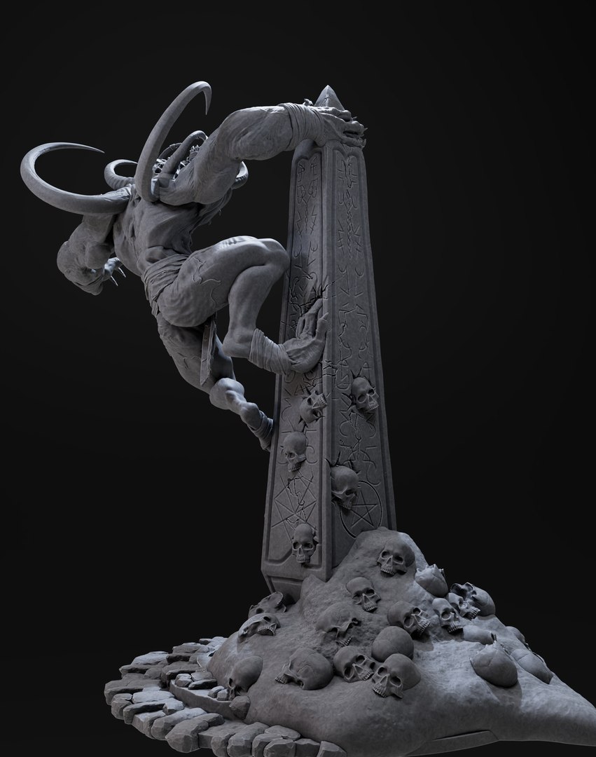 3D Model Demon High 3d Printable Model - TurboSquid 2104397