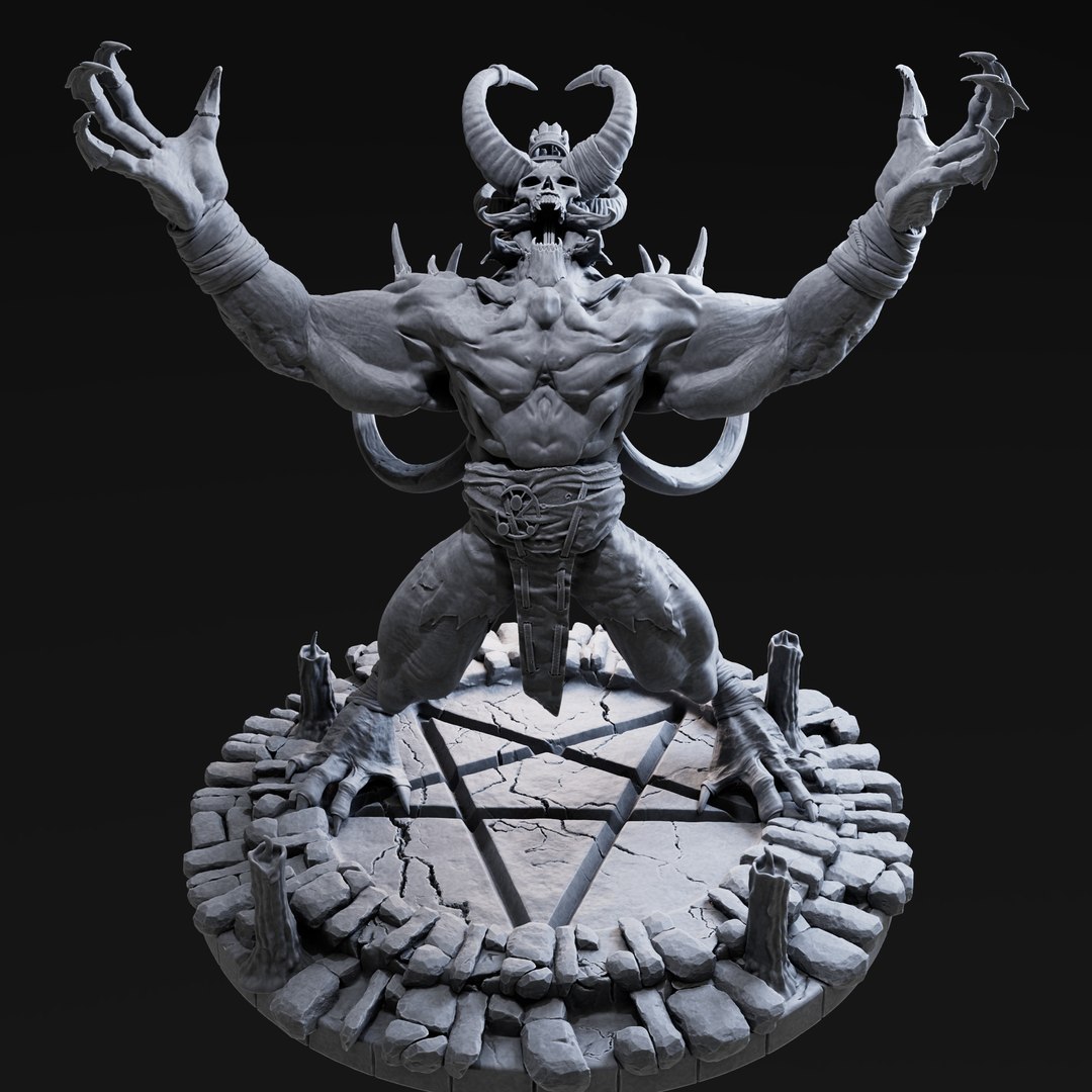3D Model Demon High 3d Printable Model - TurboSquid 2104397
