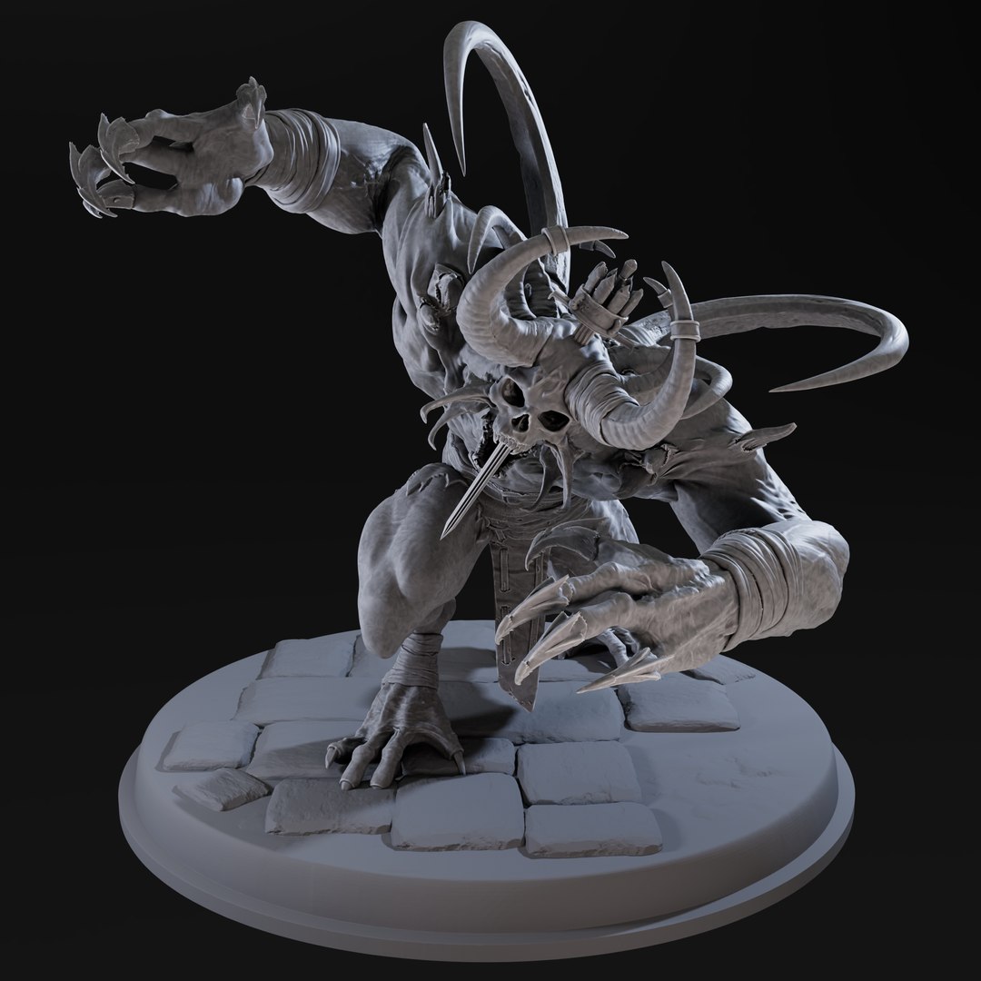 3D Model Demon High 3d Printable Model - TurboSquid 2104397