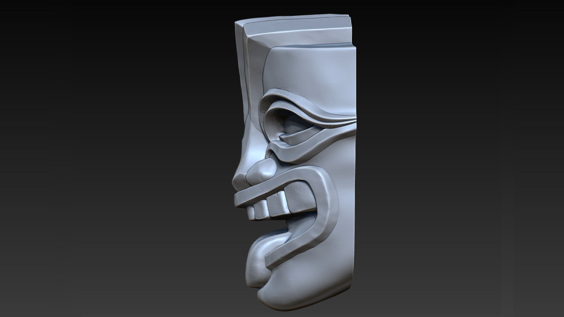 Tiki Mask 3D Model - TurboSquid 2213293