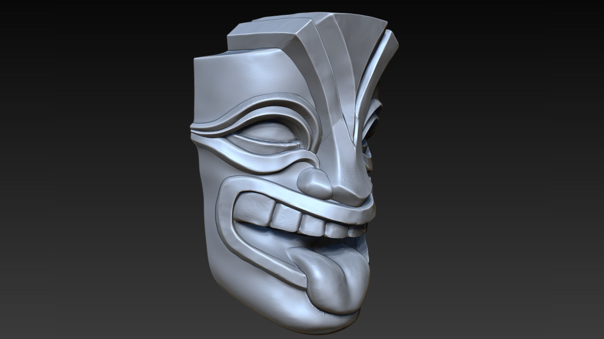 Tiki Mask 3D Model - TurboSquid 2213293