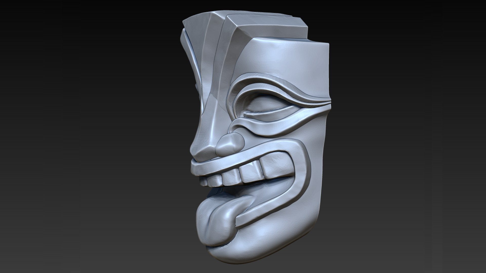 Tiki Mask 3D Model - TurboSquid 2213293