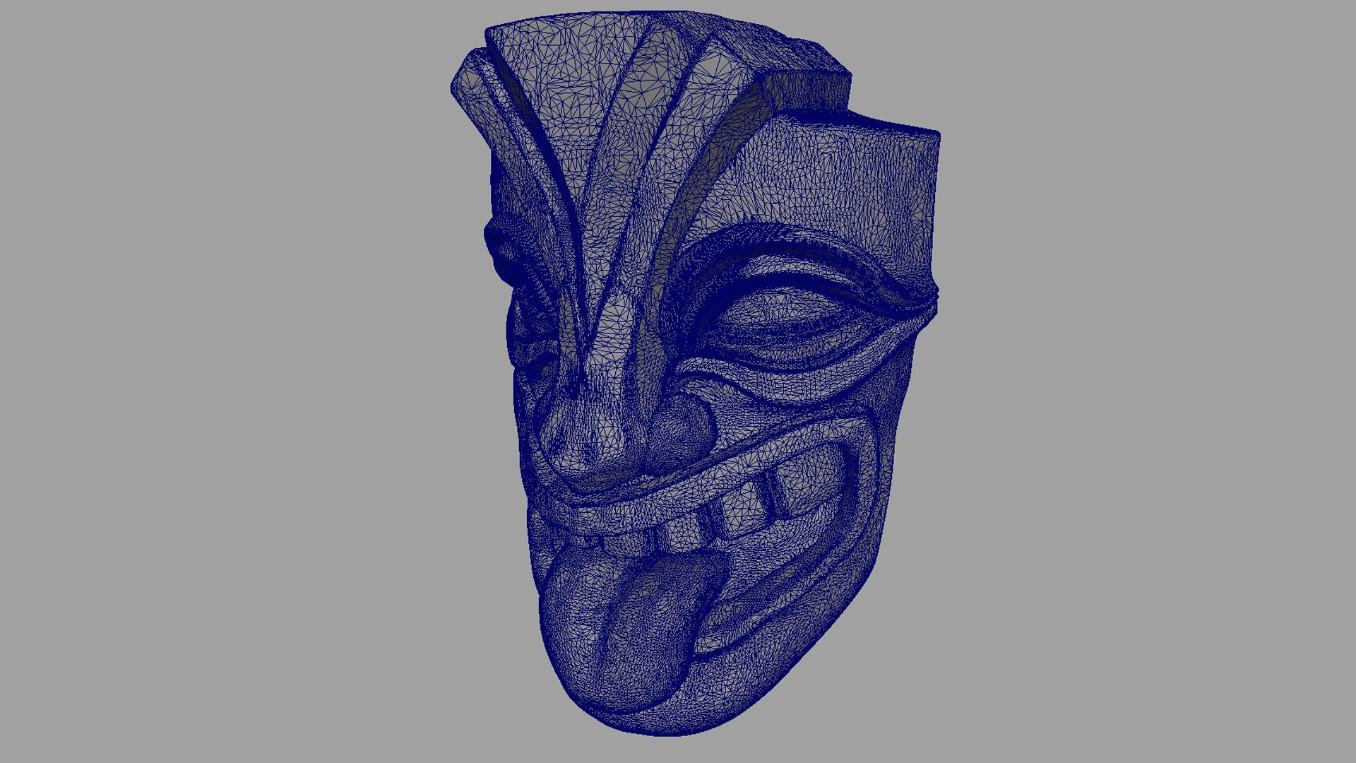 Tiki Mask 3D Model - TurboSquid 2213293