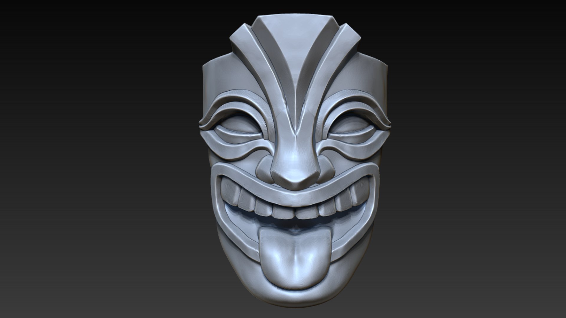 Tiki Mask 3D Model - TurboSquid 2213293
