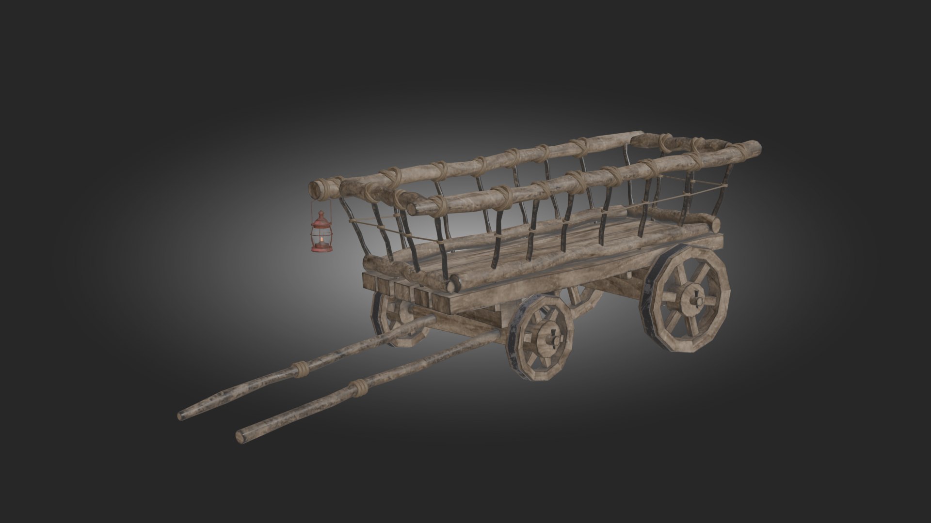 3D Medieval Low Poly Cart 3D Model Model - TurboSquid 2317586