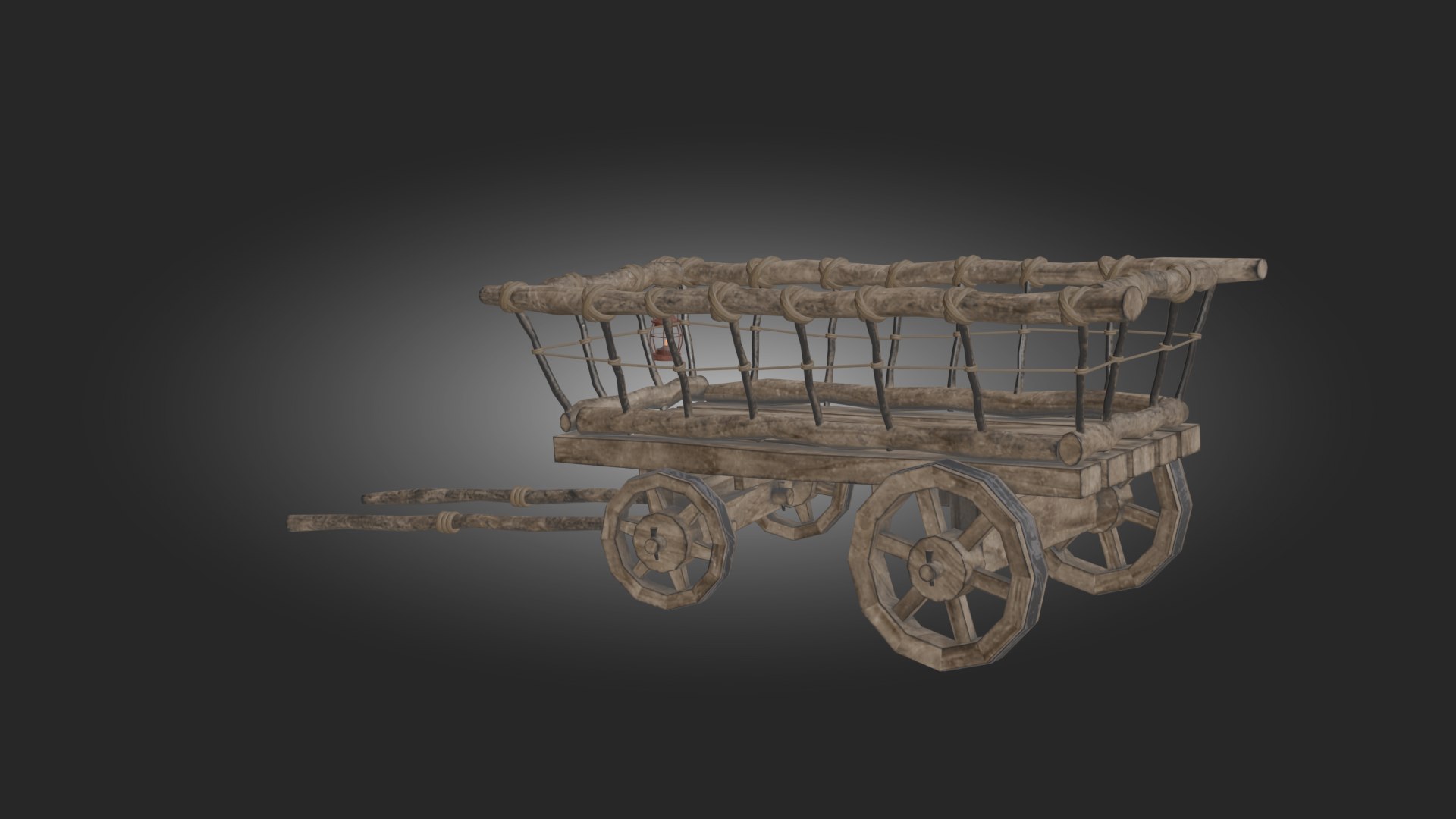 3D Medieval Low Poly Cart 3D Model Model - TurboSquid 2317586