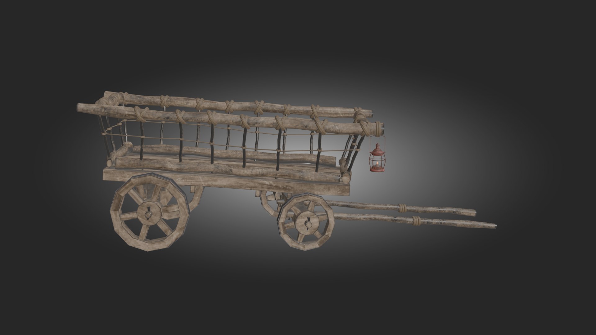 3D Medieval Low Poly Cart 3D Model Model - TurboSquid 2317586