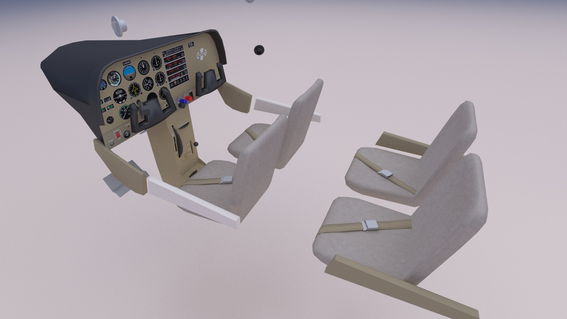 C182 Interior Panel 3D - TurboSquid 1154791