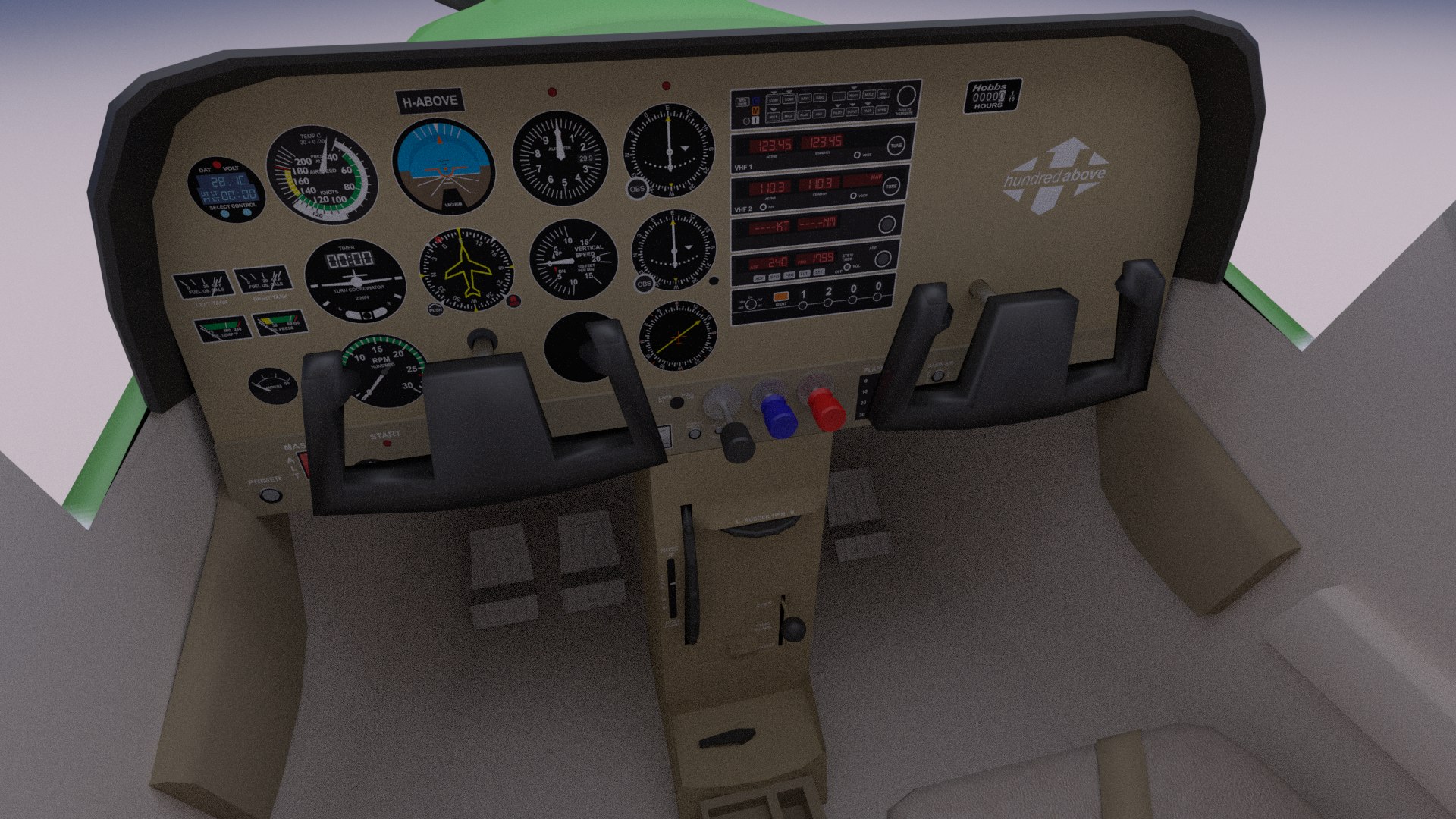C182 Interior Panel 3D - TurboSquid 1154791