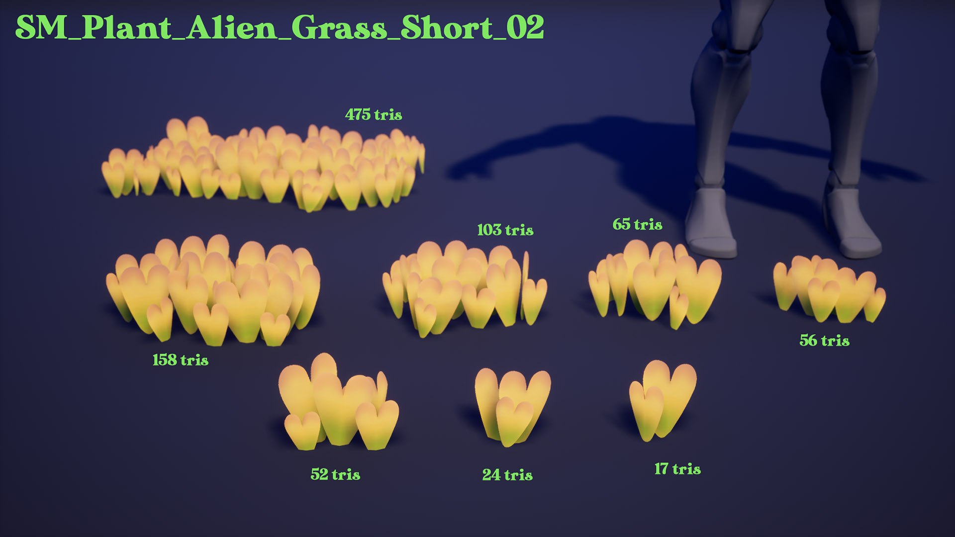 Alien Grass Pack 3D Model - TurboSquid 2277340