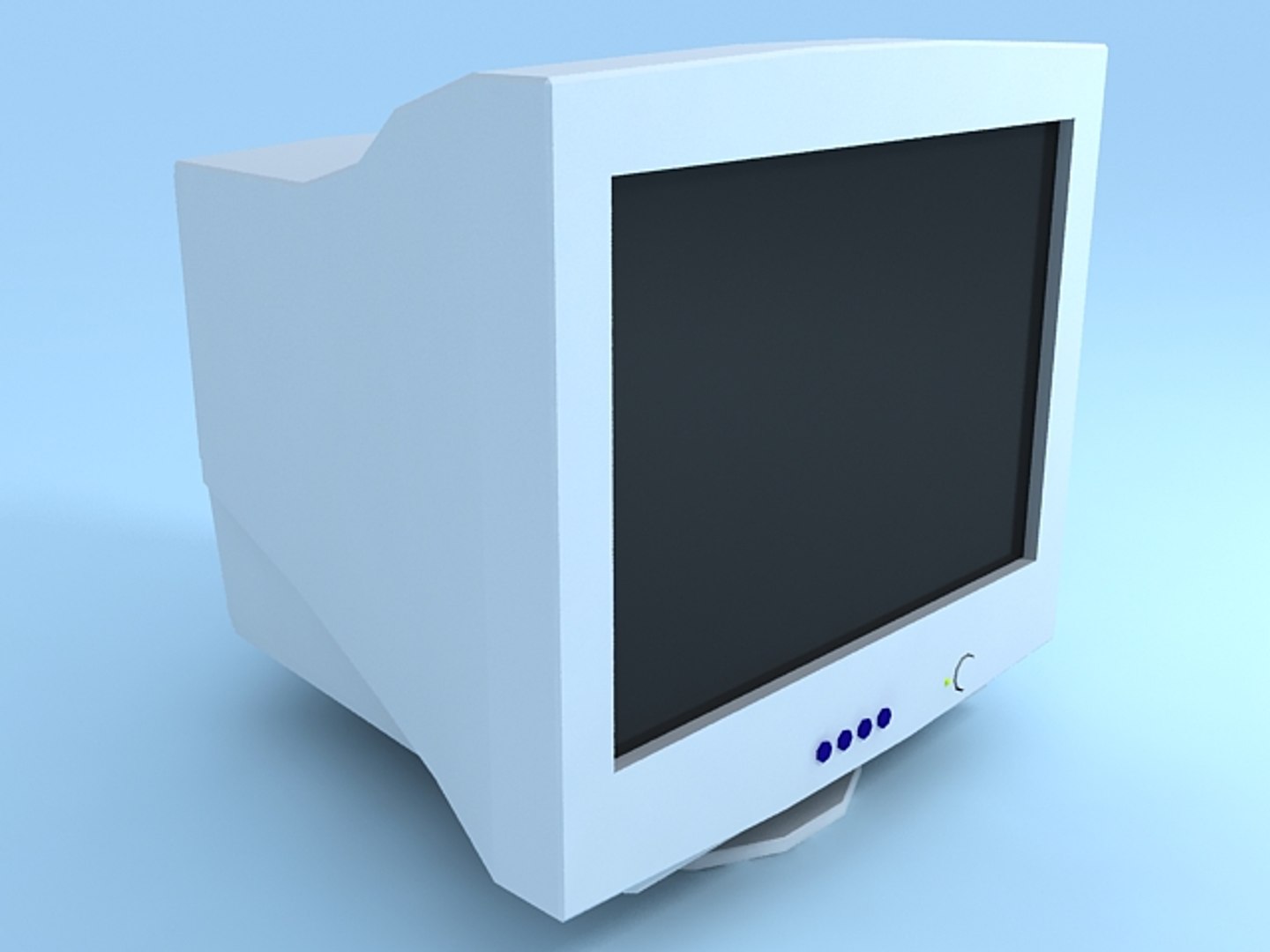 Crt Monitor 3d Model