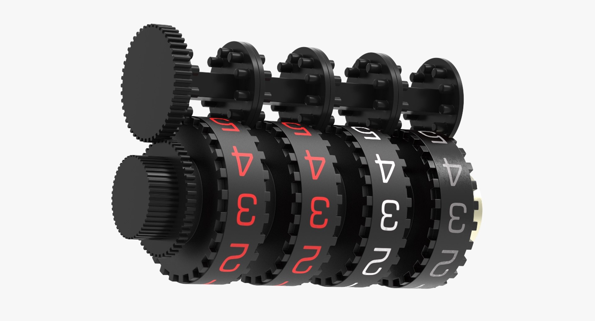 3D Mechanical Counter Model - TurboSquid 1341214