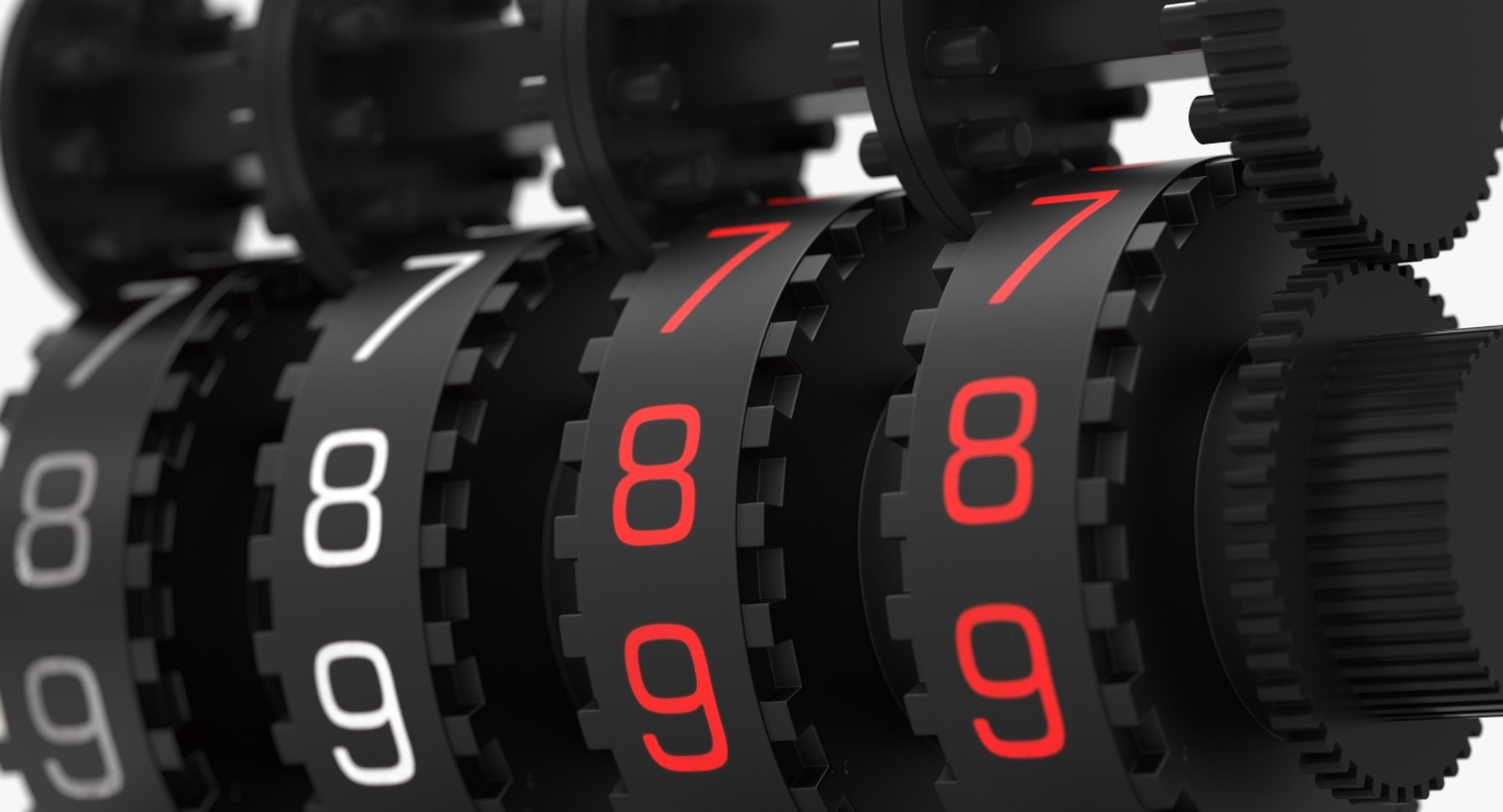 3D Mechanical Counter Model - TurboSquid 1341214