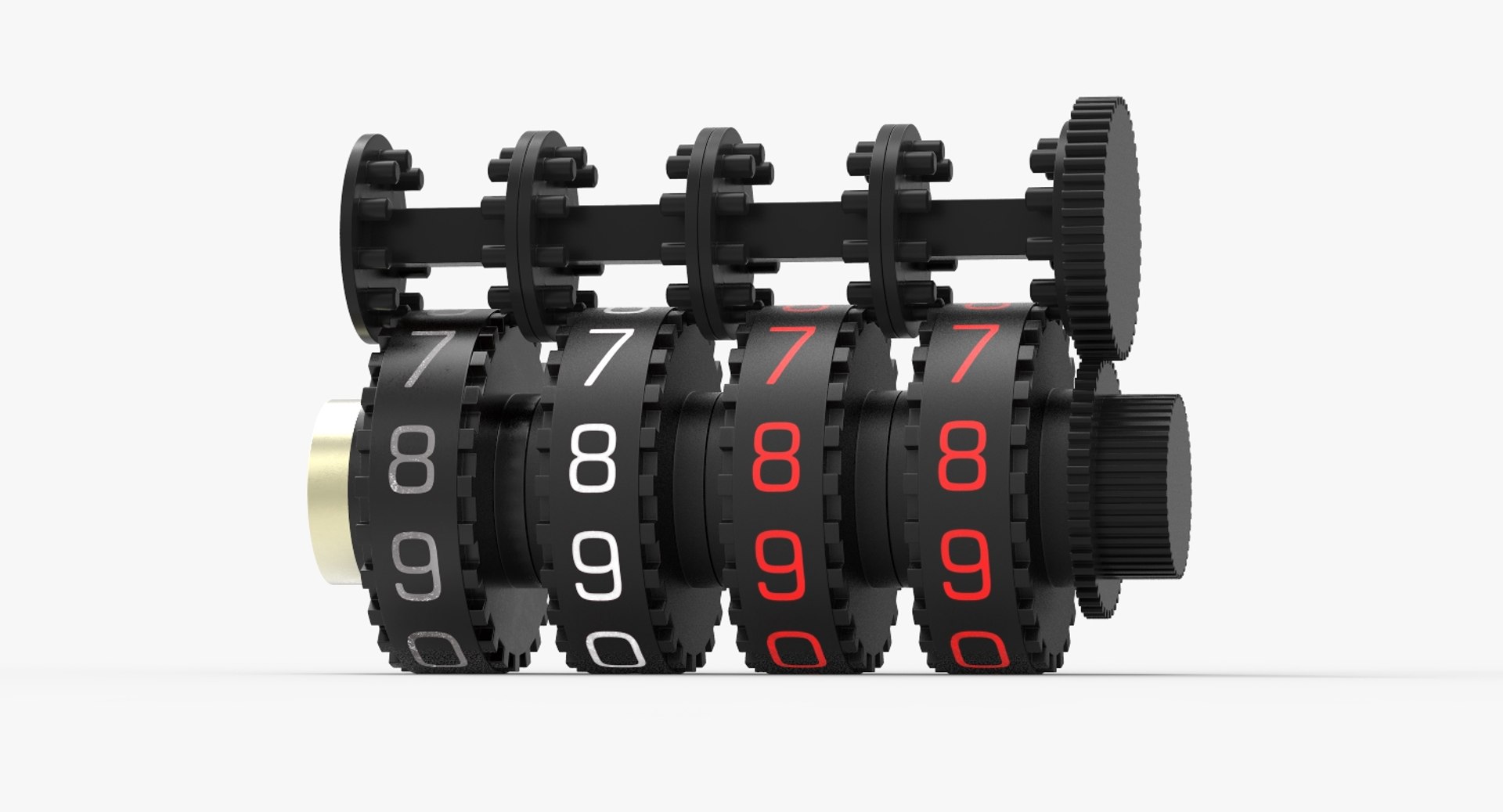 3D Mechanical Counter Model - TurboSquid 1341214