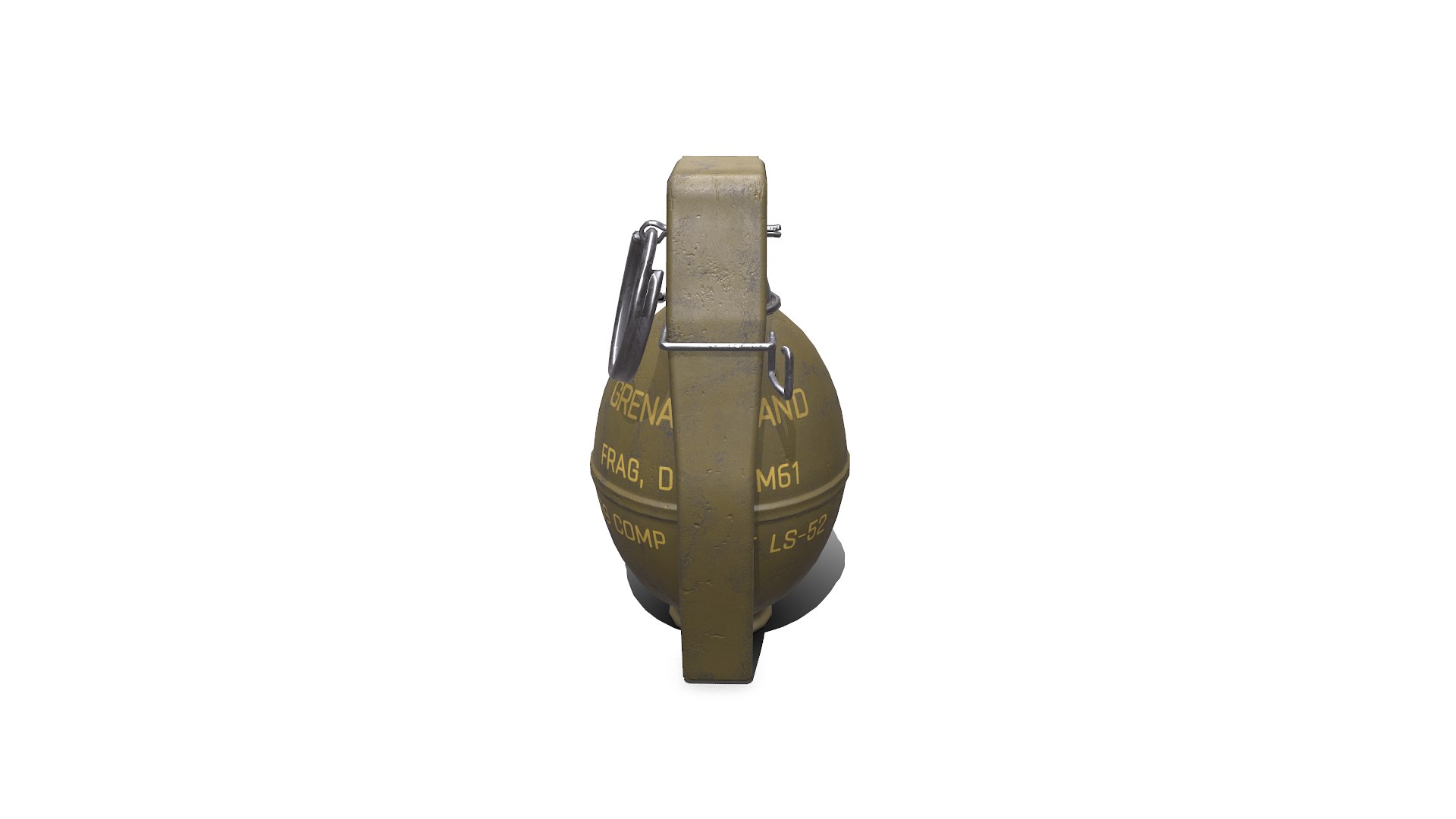 3D M61 Grenade Low-poly PBR - TurboSquid 2051395