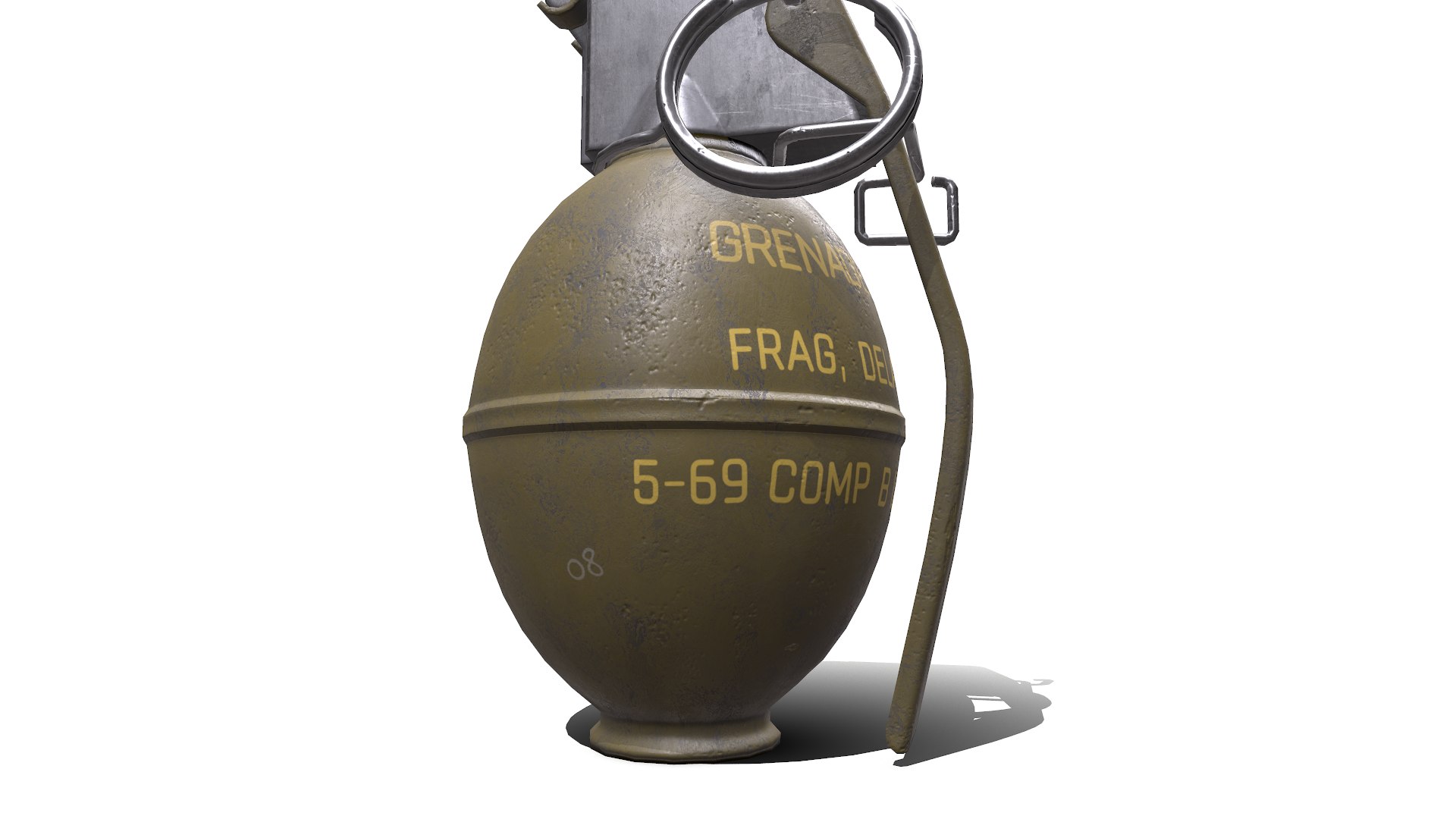 3D M61 Grenade Low-poly PBR - TurboSquid 2051395