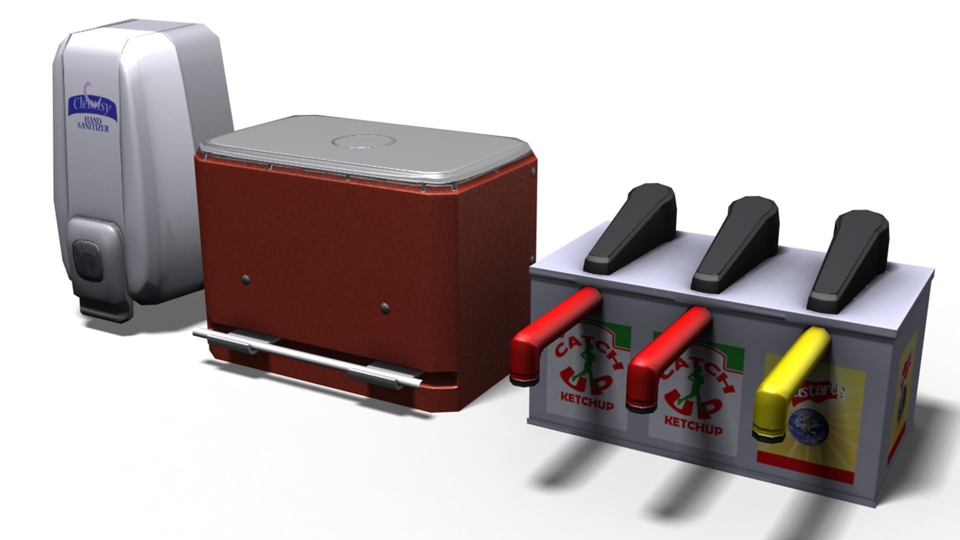 Concession Pretzel Hot 3d 3ds