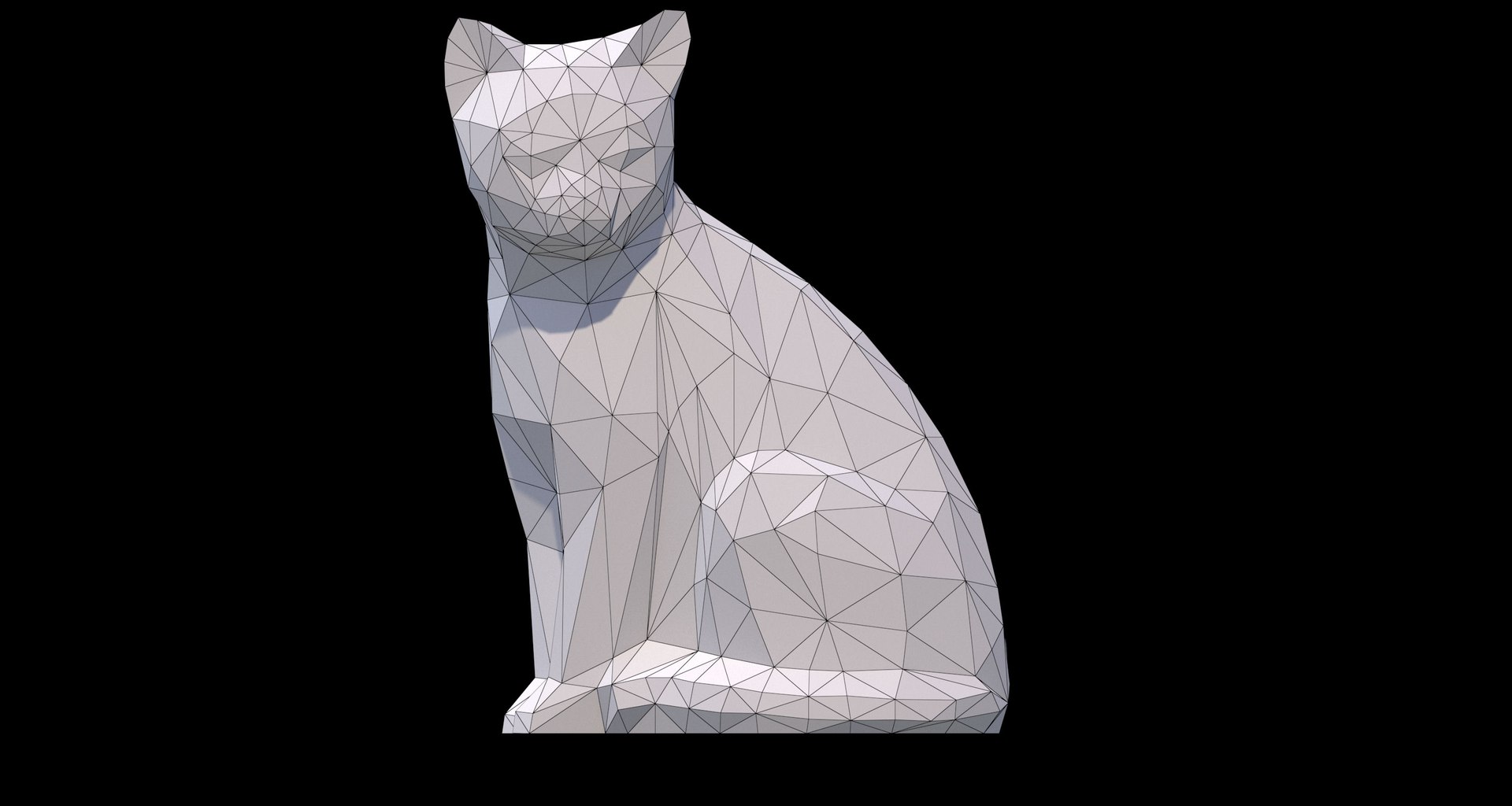 3D Origami Cat For 3d Printing Model - TurboSquid 1930923