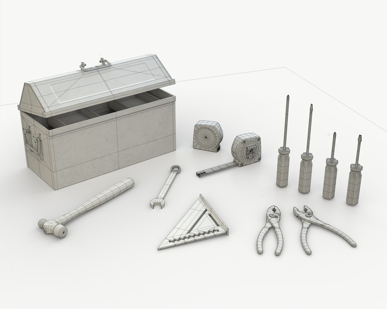 3D Hand Tools Set Model - TurboSquid 2177269