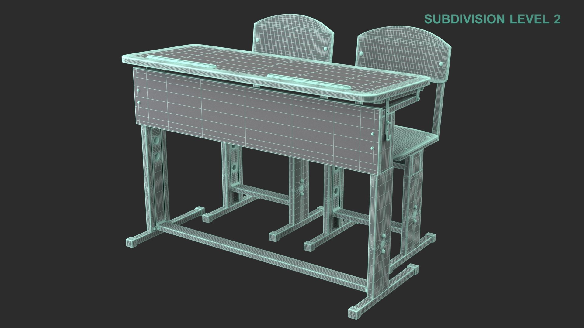 3D Classroom Desk - TurboSquid 1887388