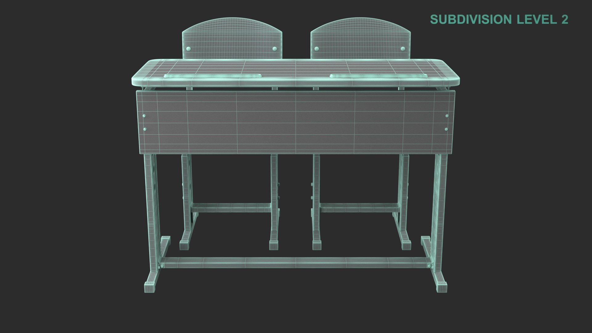3D Classroom Desk - TurboSquid 1887388