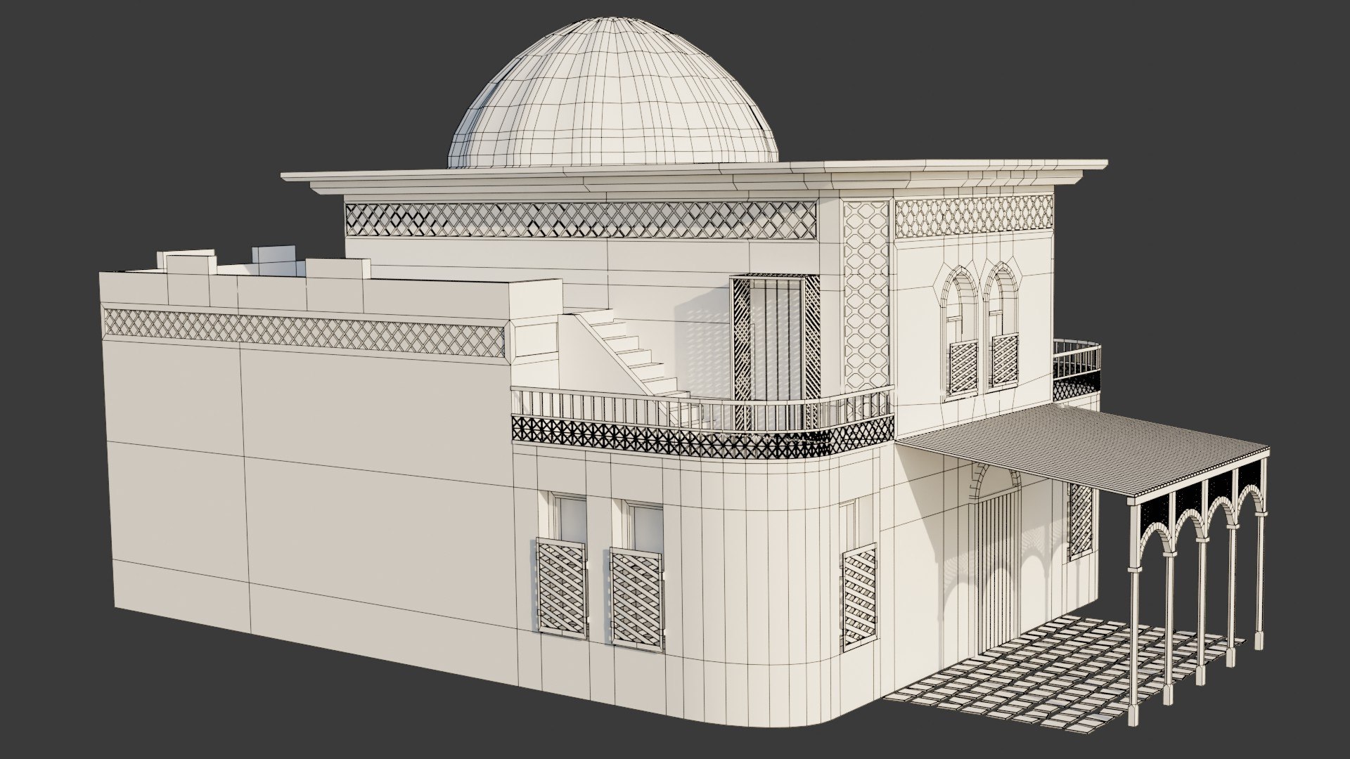 3D Ancient Arabic House 04 Model - TurboSquid 2249265