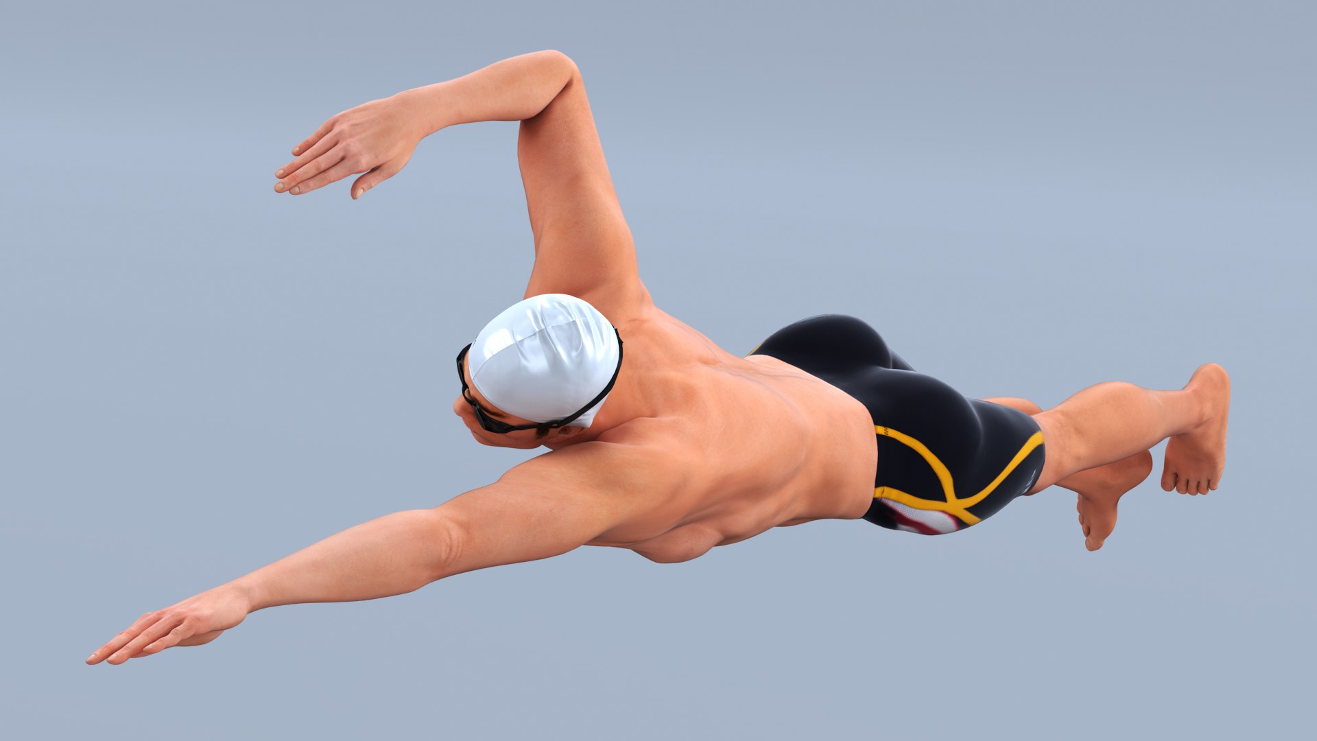 Animations Male Swimmer Swimming 3D - TurboSquid 1509576